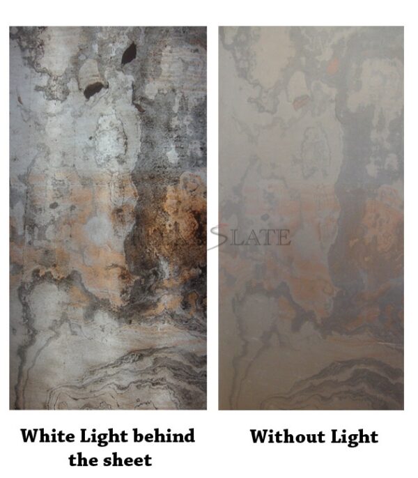 Burgundy Waves Translucent Stone Panel - FLEXX SLATE