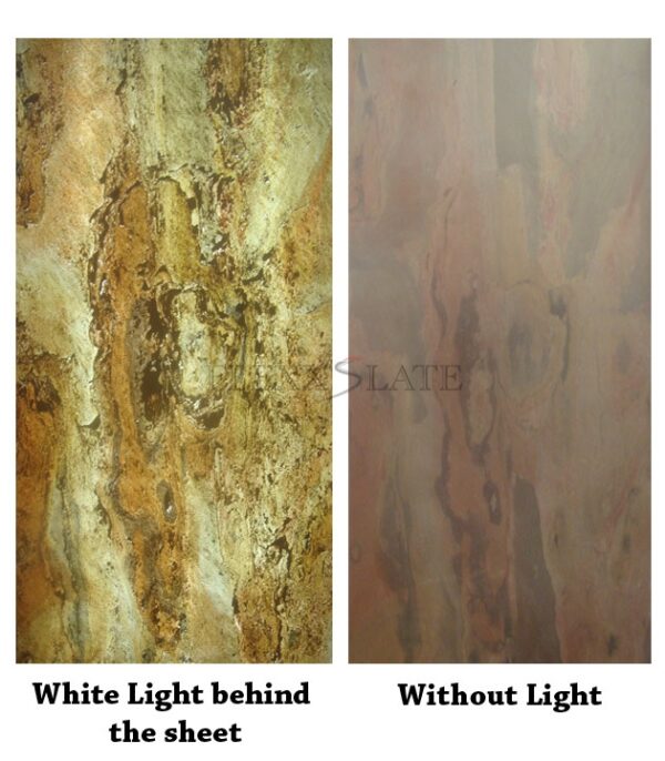 Burgundy Waves Translucent Stone Panel - FLEXX SLATE