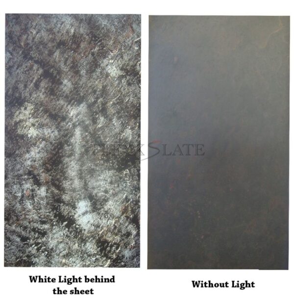 Peacock Translucent Stone Panel - FLEXX SLATE